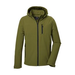 Killtec Herren Softshelljacke &raquo;KOW 92 MN SFTSHLL JCKT&laquo; Wasser- und windabweisend, atmungsaktiv, abnehmbare Kapuze gr&uuml;n XL