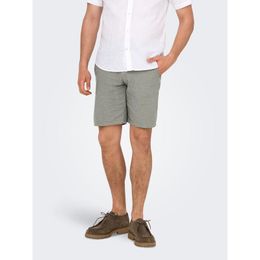 Only & Sons Only & Sons Herren ONLY & SONS Chinoshorts &raquo;ONSMARK 0011 COTTON LINEN SHORTS NOOS&laquo; grau XXL, N-Gr