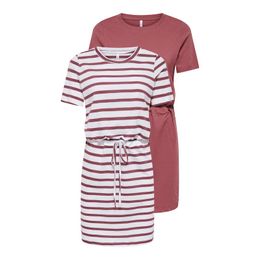 Only Carmakoma Damen Only CARMAKOMA Jerseykleid &raquo;CARHAPPY LIFE S/S DRESS 2-PACK JRS ZL&laquo; Packung, 2 tlg. Sommerkleid, Baumwolle, regular fit XL, N-Gr