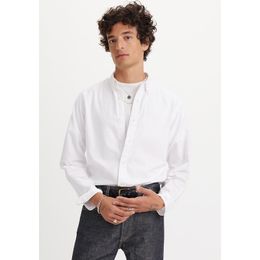 Levi's Levi's Damen Langarmhemd &raquo;AUTHENTIC BUTTON DOWN&laquo; mit Ton-in-Ton Logostickerei auf der Brust wei&szlig; M, N-Gr