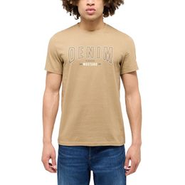 Mustang Herren Mustang T-Shirt &raquo;Austin&laquo; braun M