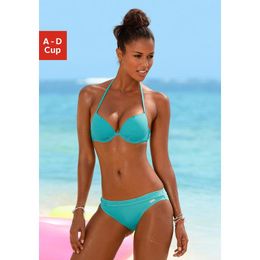 Buffalo Damen Push-Up-Bikini-Top &raquo;Happy&laquo; in mehreren Trendfarben blau 38, Cup D