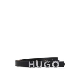 Hugo Damen Hugo Lederg&uuml;rtel &raquo;Zula Belt 1,5cm&laquo; Verschluss im Hugo Schriftzug schwarz