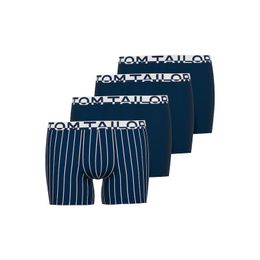 Tom Tailor Herren Tom Tailor Boxershorts &raquo;Kentucky&laquo; 4er Pack, weich, bequem, eng, elastisch, Logobund, Baumwollmix blau 6L