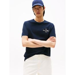 Tommy Hilfiger Herren T-Shirt &raquo;OUTLINE FLAG SCRIPT TEE&laquo; blau L