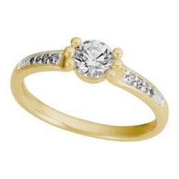 Firetti Damen Fingerring &raquo;Schmuck Geschenk Gold 375 Damenring Goldring Fantasie&laquo; mit Zirkonia (synth.)