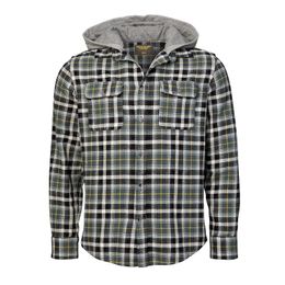 HERO by John Medoox Damen HERO by John Medoox Fleecehemd &raquo;HOODY Overshirt&laquo; Regular Fit Casual Fleece f&uuml;r Herren blau XL, US-Gr&ouml;&szlig;en
