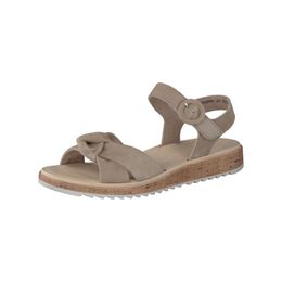 Paul Green Damen Riemchensandale &raquo; Sandalen Veloursleder&laquo; beige 37,5