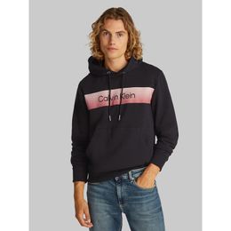 Calvin Klein Herren Hoodie &raquo;LINEAR OMBRE CHEST LOGO HOODIE&laquo;, mit Logo schwarz XXL
