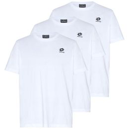 Lotto Herren Lotto T-Shirt - im vorteilhaften 3 St&uuml;ck Pack wei&szlig; 4XL (68/70)