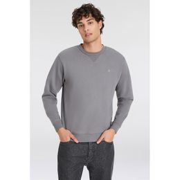 Replay Herren Sweatshirt, mit V-Einsatz am Halsausschnitt grau S