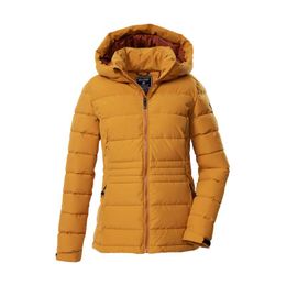 Killtec Damen Steppjacke &raquo;KOW 10 WMN QLTD JCKT&laquo; Winddichte, wasserabweisende Damen Steppjacke mit verstellbarer Kapuze gold 44