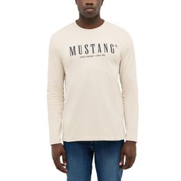 Mustang Herren Mustang Langarmshirt &raquo;Style Asheville&laquo; Auch ideal zum Unterziehen beige XXL