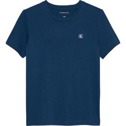 Calvin Klein Jeans Kinder &raquo;MONOGRAM MINI BADGE T-SHIRT&laquo; f&uuml;r Kinder bis 16 Jahre blau 10 (140)