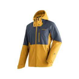 Maier Sports Herren Funktionsjacke &raquo;Metor Move M&laquo; Herren Outdoorjacke, wasserdicht, RV-Taschen, Kapuze orange 52
