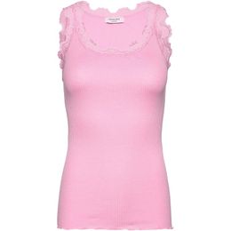 rosemunde Damen rosemunde Tanktop &raquo;Babette Silk Top&laquo; Vintage-Spitzenbesatz, breite Tr&auml;ger, feminin, bequem, Seidenmix pink XS