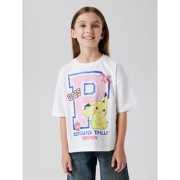 name it M&auml;dchen T-Shirt &raquo;NKFJIXA POKEMON SS RLX TOP BOX NOOS SKY&laquo; wei&szlig; 122/128