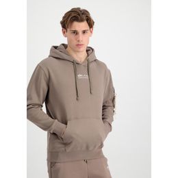 Alpha Industries Herren Hoodie &raquo;Organics EMB Hoodie&laquo; braun M