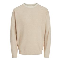 Jack & Jones Jack & Jones Herren Strickpullover &raquo;JJWALTER KNIT RELAXED CREW NECK&laquo; wei&szlig; M