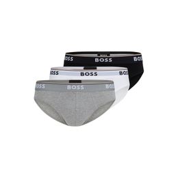 BOSS Herren BOSS Slip Packung, 3er-Pack, mit Logo Webbund bunt XL