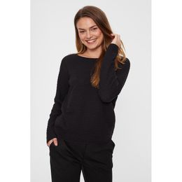 Freequent Damen Freequent Strickpullover &raquo;FQDODO-PU-DOTTIE&laquo; mit Strick-Knoten-Details schwarz L