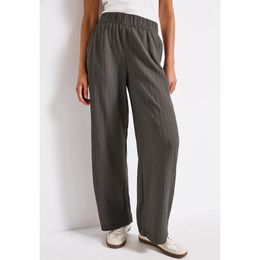 Street One Damen Street One Stoffhose Sommerhose mit elastischem Bund braun 44, L&auml;nge 30