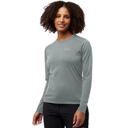 Jack Wolfskin Damen Langarmshirt &raquo;VONNAN LS T W&laquo; gr&uuml;n L (42/44)
