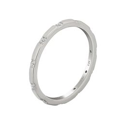 CAI Ca&iuml; Damen CA&Iuml; Fingerring &raquo;925 Silber rhodiniert mit Zirkonia Stacking&laquo; wei&szlig;