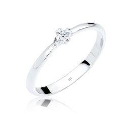 Elli DIAMONDS Damen Elli DIAMONDS Verlobungsring &raquo;Solit&auml;r Verlobung Diamant 0.03 ct. 925 Silber&laquo; wei&szlig;