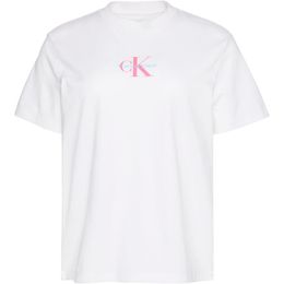 Calvin Klein Jeans Damen Kurzarmshirt &raquo;SS 20s CLASSIC LOGO TEE&laquo; Mit Glitzer-Logo S (38)