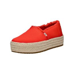 Toms Shoes Toms Damen TOMS Espadrille &raquo;TOMS Halbschuhe Textil&laquo; rot 37,5
