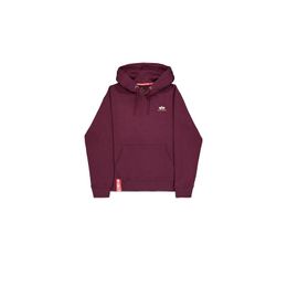 Alpha Industries Herren Hoodie &raquo;Basic Hoodie SL&laquo; rot S