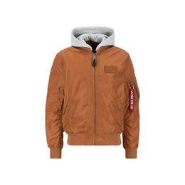 Alpha Industries Damen Bomberjacke &raquo;MA-1 TT Hood Light&laquo; braun 3XL