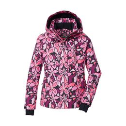 Killtec M&auml;dchen Skijacke &raquo;KSW 211 GRLS SKI JCKT&laquo; Wind- und wasserdichte Skijacke mit floralem Print und Stauraum 152