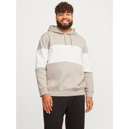 Jack & Jones PlusSize Jack & Jones Plussize Herren Jack & Jones PlusSize Kapuzensweatshirt &raquo;JJELEGACY BLOCKING SWEAT HOOD NOOS PLS&laquo; gelb 6XL