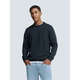 NO EXCESS Herren NO EXCESS Rundhalspullover &raquo; Zweifarbiger Pullover von Timeless Basics&laquo; blau XXL