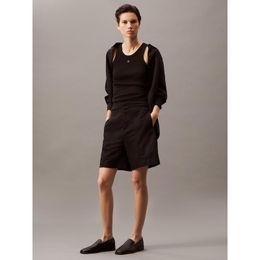 Calvin Klein Jeans Damen Bermudas &raquo;SOFT LINEN SHORT&laquo; im Bermuda-Stil schwarz 30, N-Gr