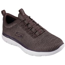 Skechers Herren Slip-On Sneaker &raquo;SUMMITS-&laquo; , Slipper, Freizeitschuh, Halbschuh mit Elastic Schn&uuml;rsenkel braun 42