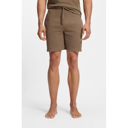 BOSS Herren BOSS Pyjamashorts &raquo;Waffle Shorts&laquo; braun M, N-Gr
