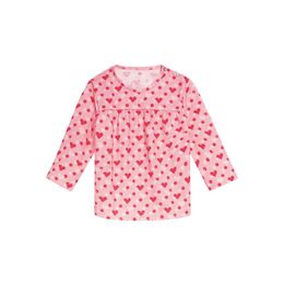TRIGEMA Jungen Sweatshirt &raquo;TRIGEMA Langarmshirt mit s&uuml;&szlig;em Herzchen-Muster&laquo; rosa 80