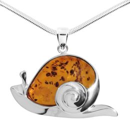 OSTSEE-SCHMUCK Damen OSTSEE-SCHMUCK Kette mit Anh&auml;nger &raquo; Kette mit Anh&auml;nger Schnecke&laquo; silber