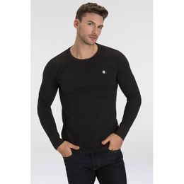 G-Star Raw G-Star Herren G-STAR Sweater &raquo;Jirgi&laquo;, mit Label-Detail auf der Brust schwarz M