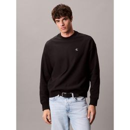 Calvin Klein Jeans Herren Sweatshirt &raquo;PRMM TRRY MNGRM CN S&laquo;, Mit Rundhalsausschnitt schwarz XL