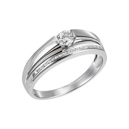 Firetti Damen Fingerring &raquo;Schmuck Geschenk Silber 925 Silberring Fancy&laquo; mit Zirkonia (synth.) silber