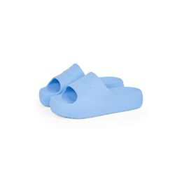 Tommy Jeans Damen &raquo;TJW CHUNKY POOL SLIDE ESS&laquo; , Plateau, Sommerschuh, Schlupfschuh, Bequemschuh, Logoschriftzug blau 39/40