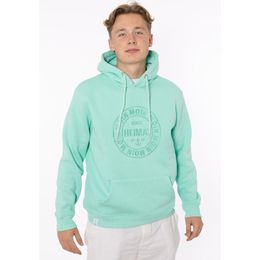Zwillingsherz Damen Hoodie &raquo;"Heimat 2014"&laquo;, mit Fronttaschen und Kordel gr&uuml;n M