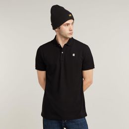 G-Star Raw G-Star Herren G-STAR Poloshirt &raquo;Dunda Slim Fit&laquo; Logostickerei auf der Brust schwarz L