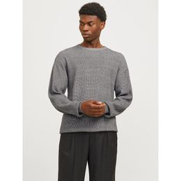 Jack & Jones Jack & Jones Herren Strickpullover &raquo;JJWALTER KNIT RELAXED CREW NECK&laquo; grau S