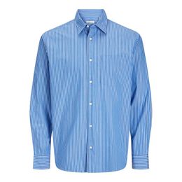 Jack & Jones Jack & Jones Herren Langarmhemd &raquo;JJECODY POPLIN SHIRT LS SN&laquo; mit Streifen Muster blau S, N-Gr