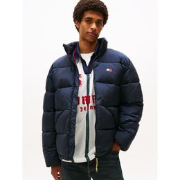 Tommy Jeans Herren Steppjacke &raquo;VAIL PUFFER&laquo; ohne Kapuze Winterjacke Pufferjacket Regular fit mit Rundhalsausschnitt blau L
